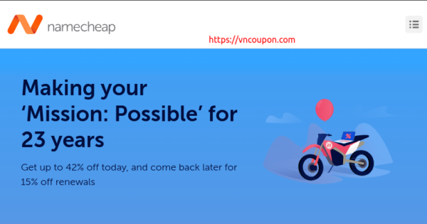 Namecheap Birthday Offers Anniversary Deals - VN Coupon