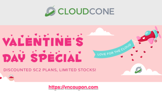 CloudCone Valentine's Day Special - Cloud VPS from $32.94 /Year