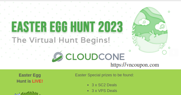 Cloudcone Easter Egg Hunt Is Live Cloud Vps From 15 Year