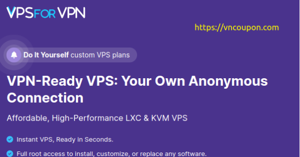 VPSForVPN - Big Promotion on VPS plans from $19.5/Year