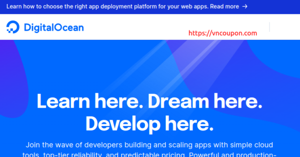 DigitalOcean Coupon - Free $200 Credit in February 2026