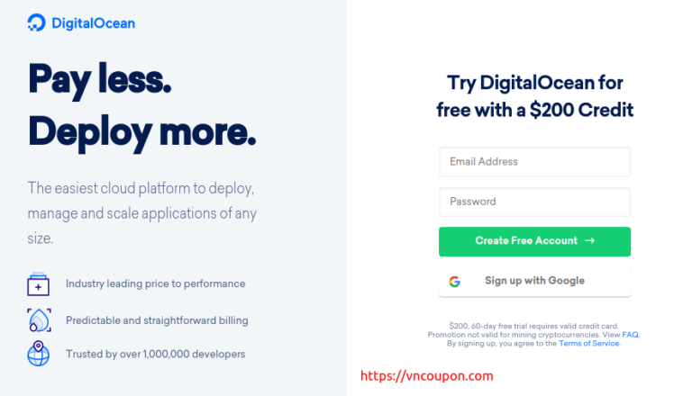 DigitalOcean Coupon - Free $200 Credit in February 2026