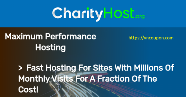 CharityHost.org - 75% Off - $12/Year NVMe VPS Promo