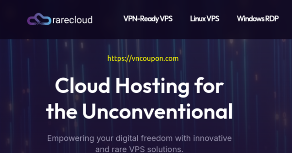 Rare Cloud Mega Sale - Save up to 50% on Yearly VPS