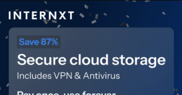 Internxt Exclusive Offers - Cloud Storage plans with 87% Off